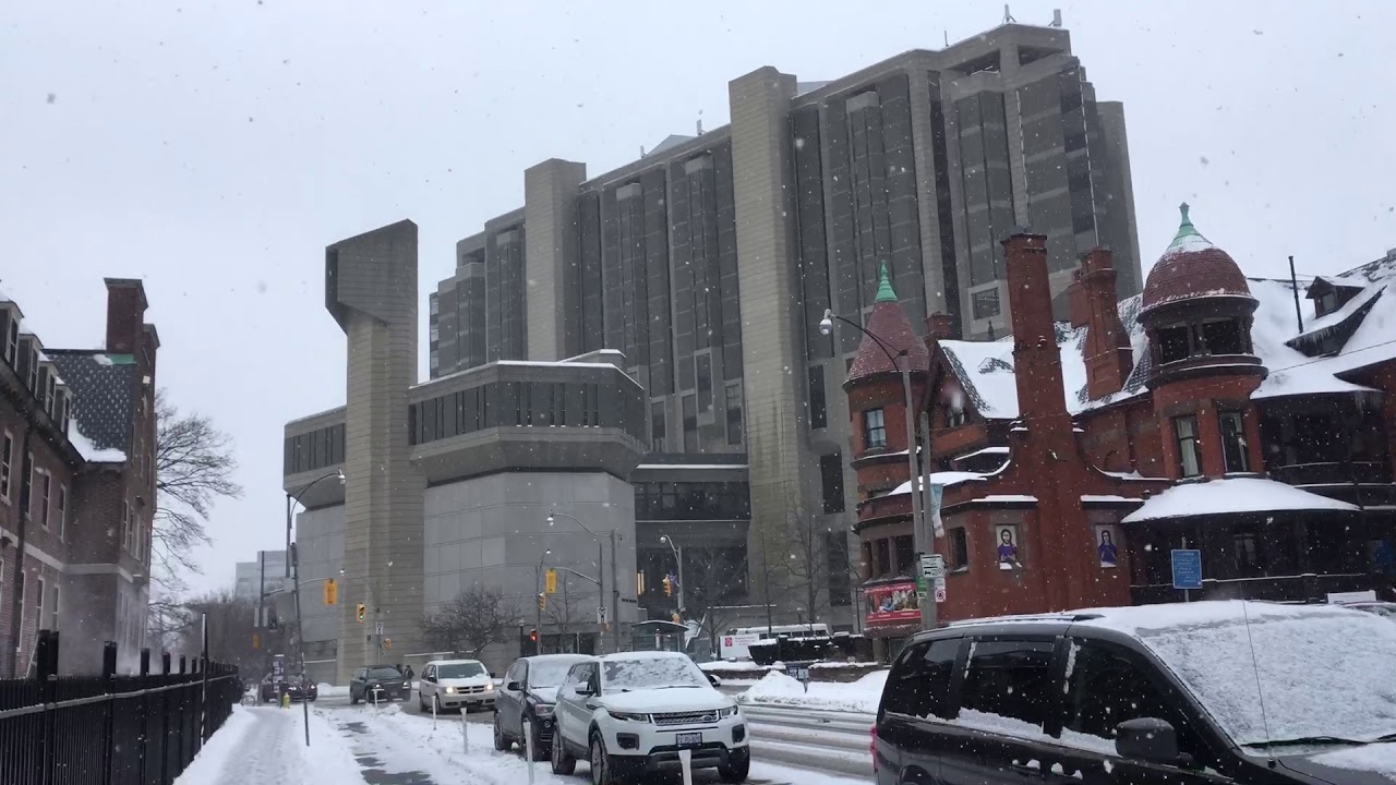 Toronto Wintery Walk - Tour Of The University Of Toronto Campus During ...