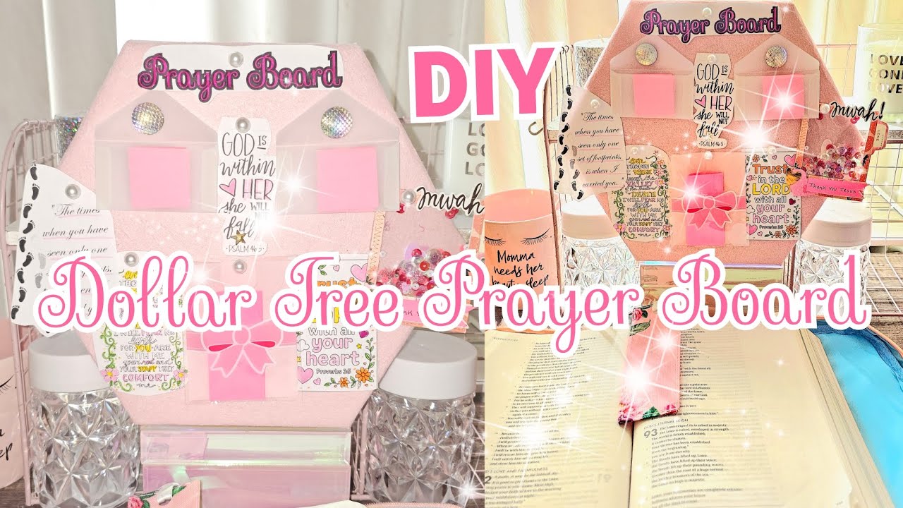 🎀 Dollar Tree Prayer Board DIY #prayerboard #dollartreediy - YouTube