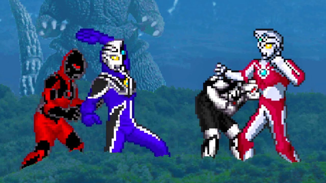 ULTRAMAN AGUL & ACE vs CHAOSROID U & DARK ULTRAMAN 🏆Ultraman Fighting X ...