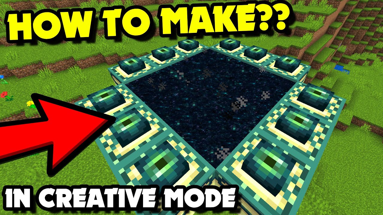 How to Make an END PORTAL in Creative Mode in Minecraft 1.21.4+ Java ...