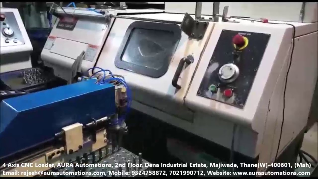 CNC AUTO LOADER - Best 4 Axis System by AURA Automations - YouTube