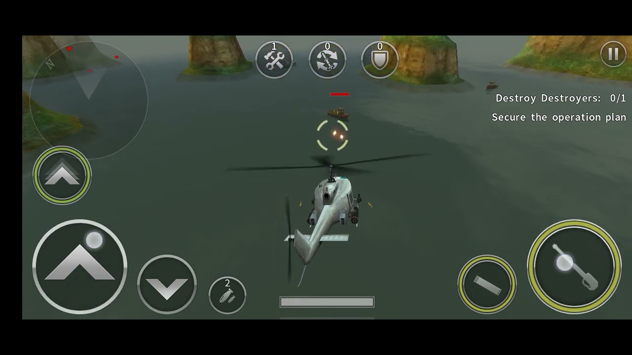 helicopter shooting game Android game play - YouTube