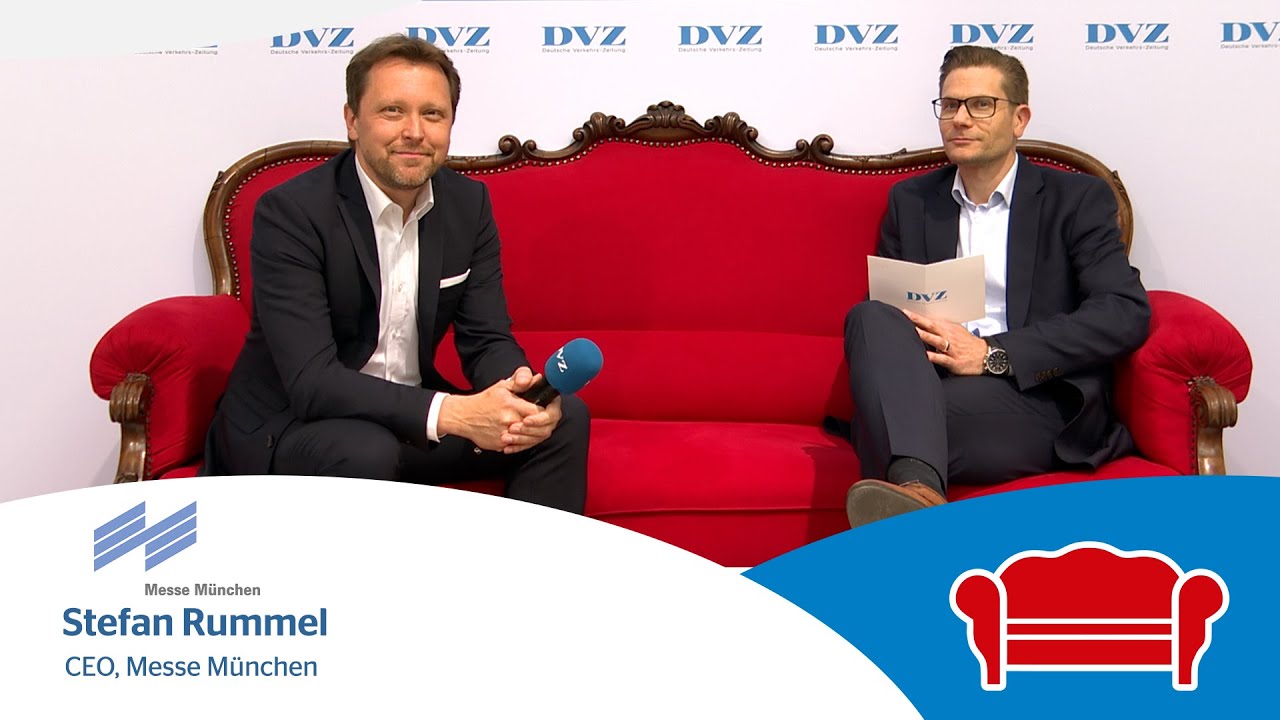 Transport Logistic 2023 Das Rote Sofa mit Stefan Rummel - YouTube