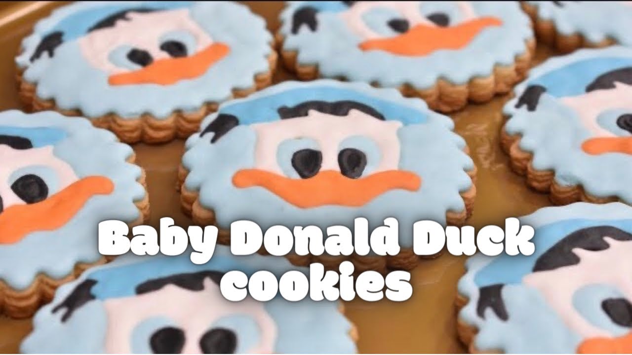 EASY Donald duck cookies | Disney Donald Duck cookies | step by step ...