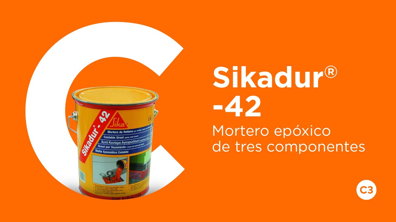 Aplicación Sikadur® 42 Epoxy Grout . - YouTube