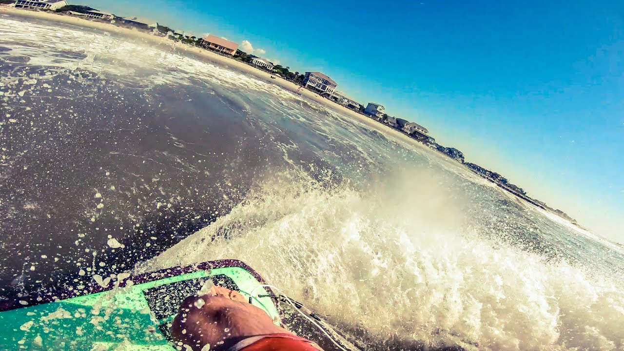 Surfing SLICK GLASS perfect local Waves | Charleston Surfing | Folly ...