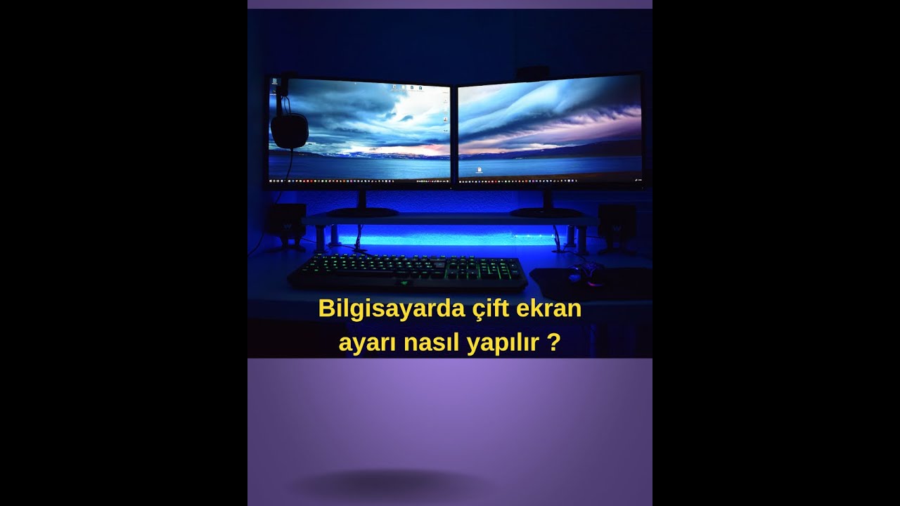 bilgisayarda cift ekran ayarı nasıl yapılır? - YouTube