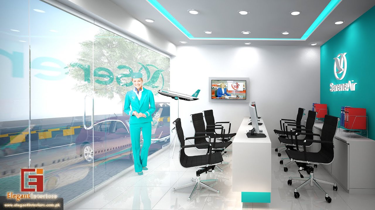 Serene Airline Office Interior Design l Modern Office Design l Serene ...