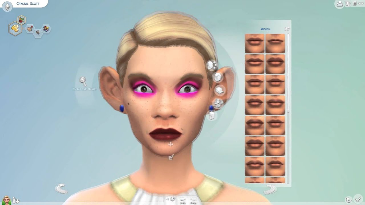 The Sims 4: Create-A-Sim Demo || Creating A Very Ugly Sim - YouTube