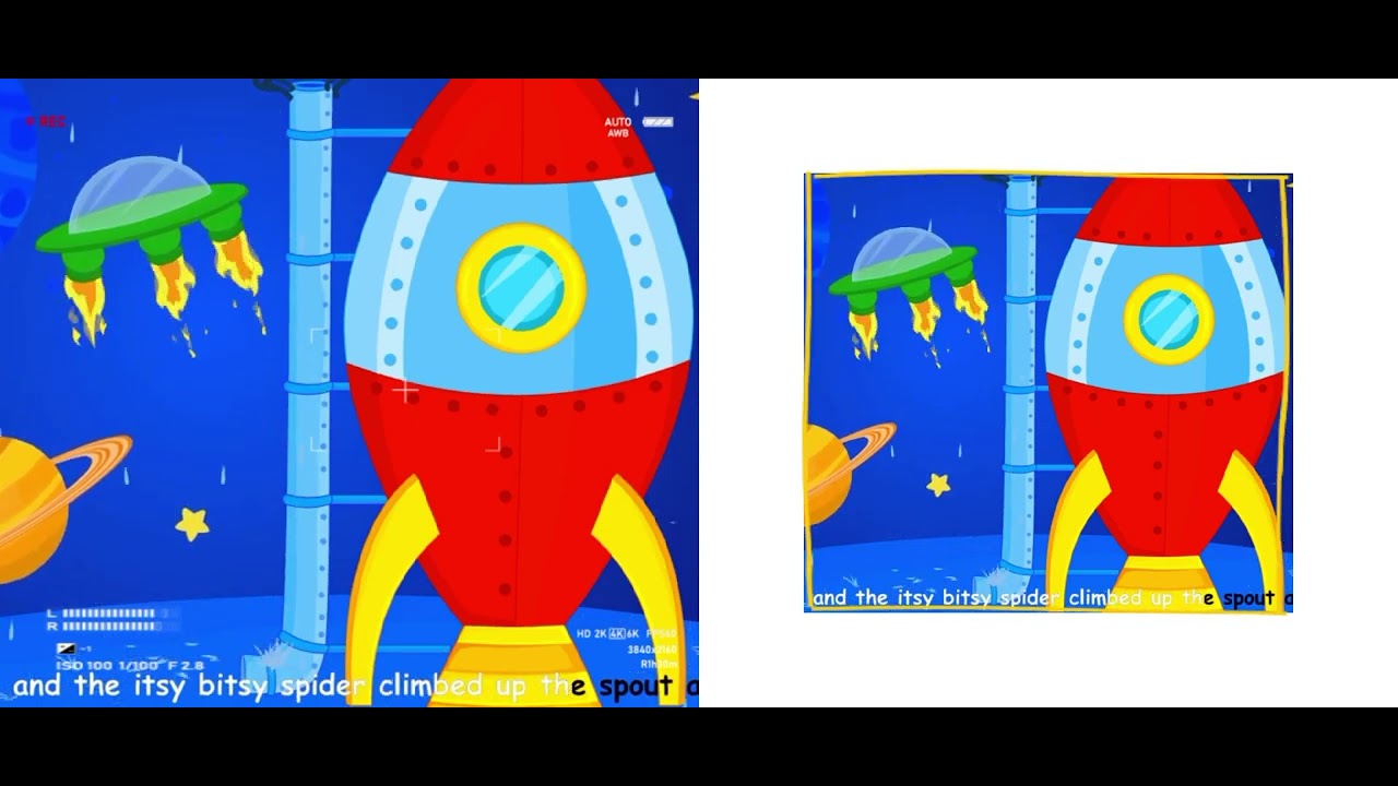 Itsy Bitsy Spider Kids Rhymes with funny split animation effects - YouTube