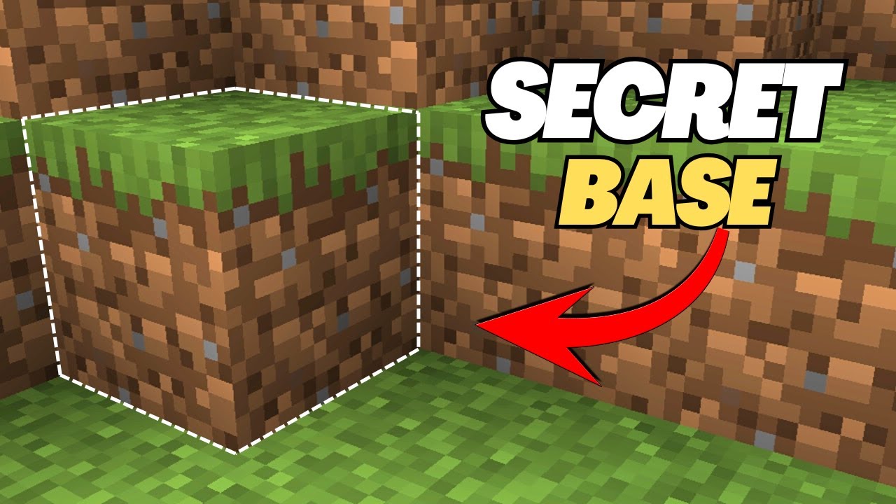 I build a secret base under an one block - YouTube