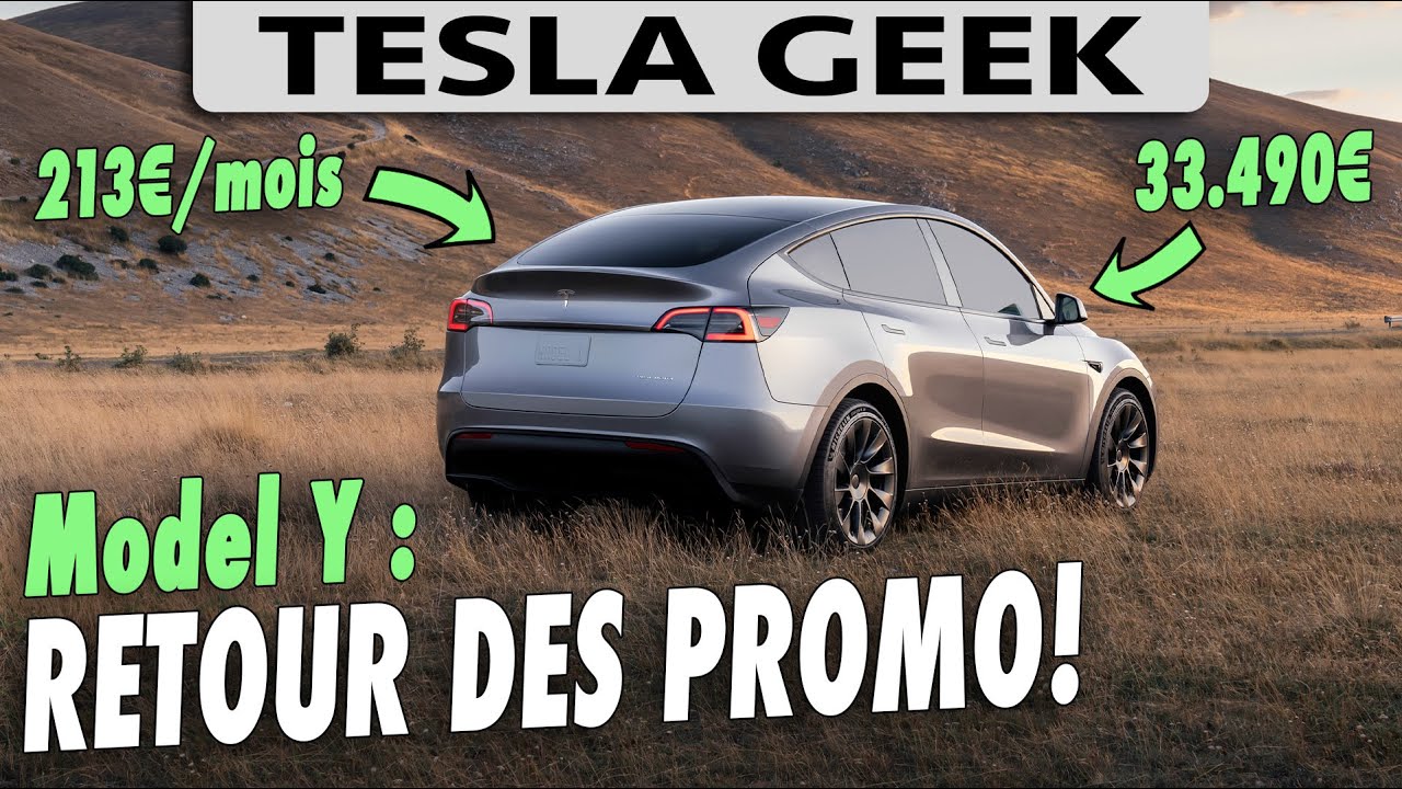 Retour des PROMO sur les TESLA Model Y + news Juniper - YouTube