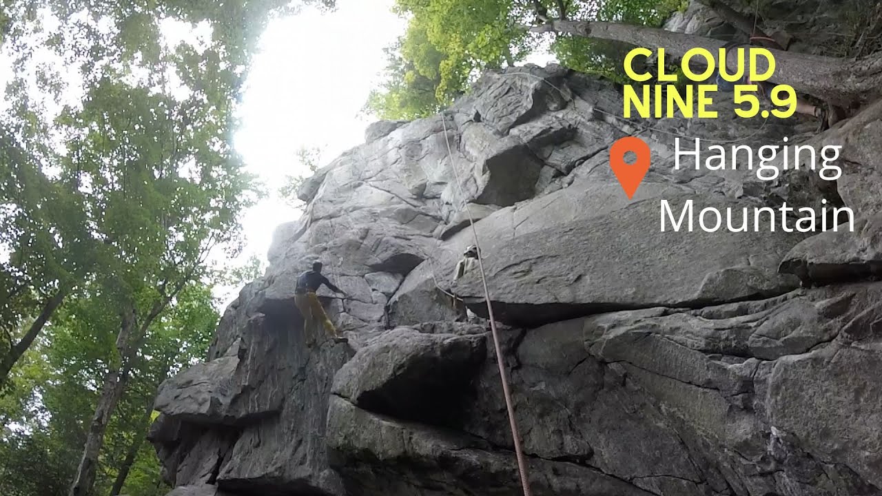 Trad climbing: Cloud Nine 5.9 at Hanging Mountain - YouTube