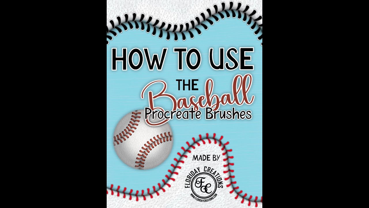 Tutorial to use my Baseball Stitch brushes - YouTube