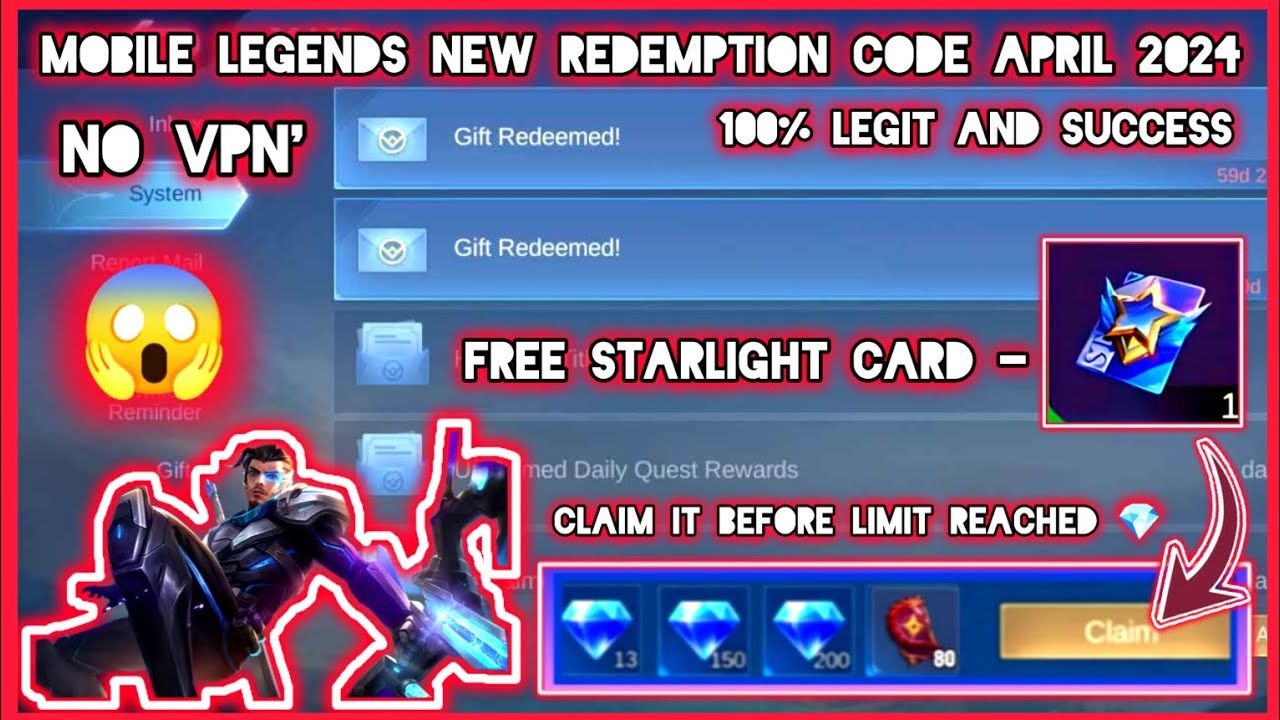 Mobile Legends Redeem Code April 24, 2024 - ML Redeem Codes Today ...