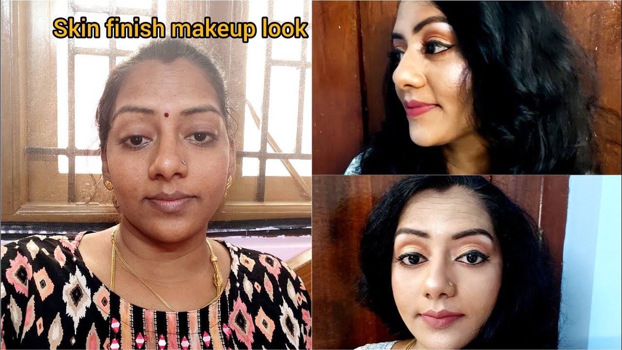 Skin Finish Makeup Look / bommys... - YouTube