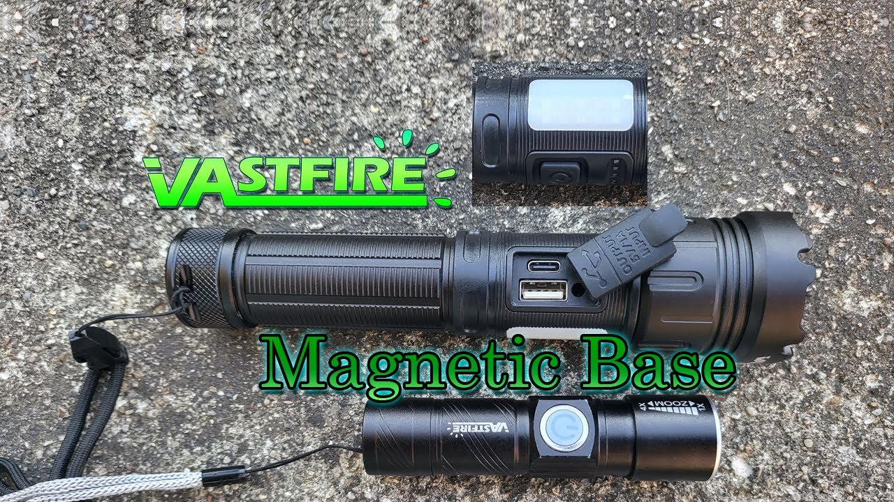 Vastfire Magnetic Base Flashlight - YouTube