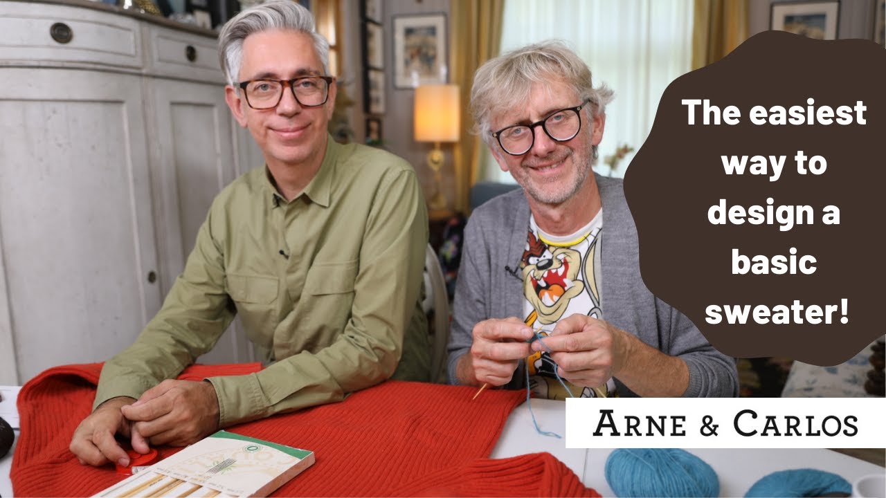 The Easiest Way to Design and Knit a Basic Sweater to Fit Your Size by ARNE & CARLOS - YouTube