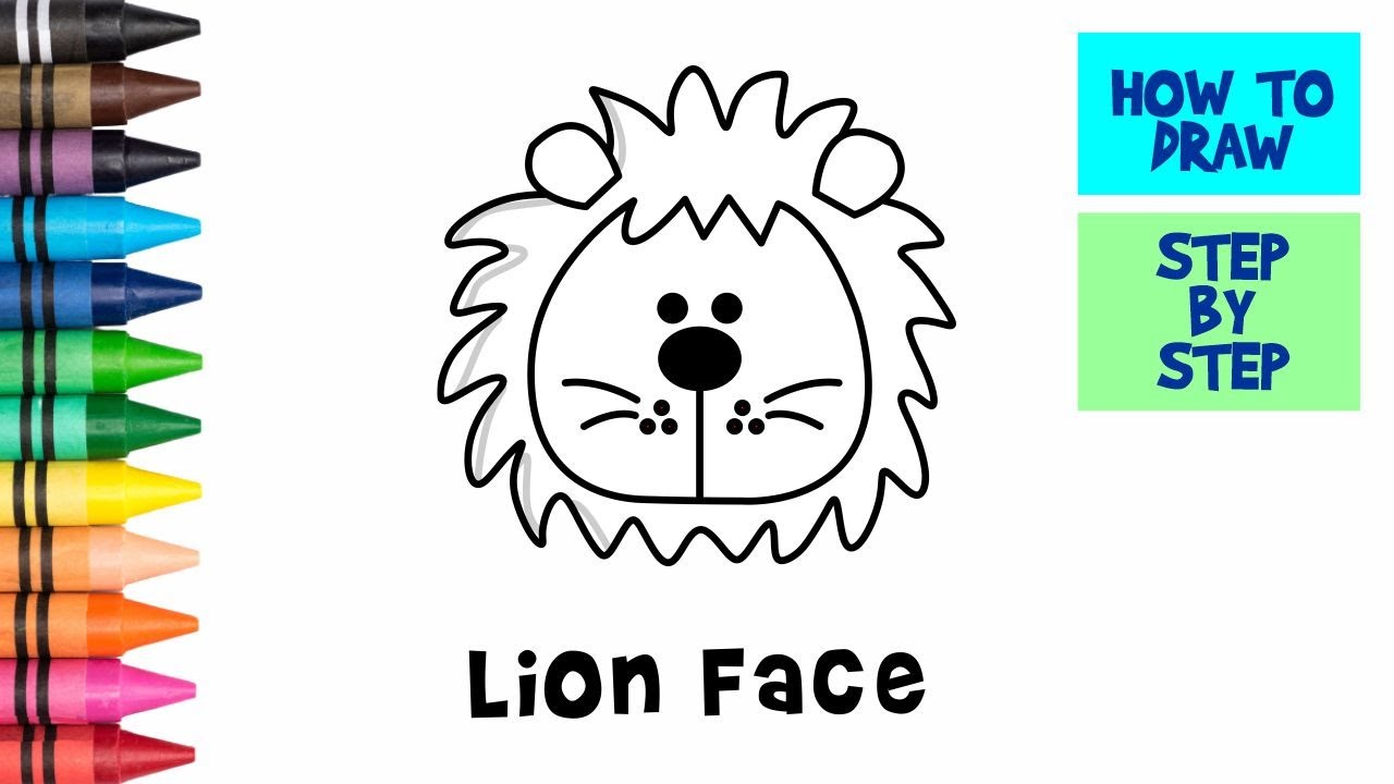 How to draw a Lion easy // step by step #57 - YouTube
