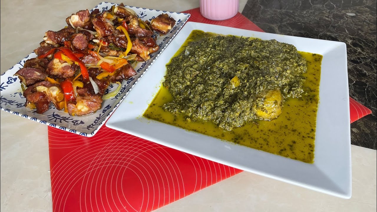 Prépare avec moi Pondu ya nguba #feuilles de manioc aux arachides Avec ...