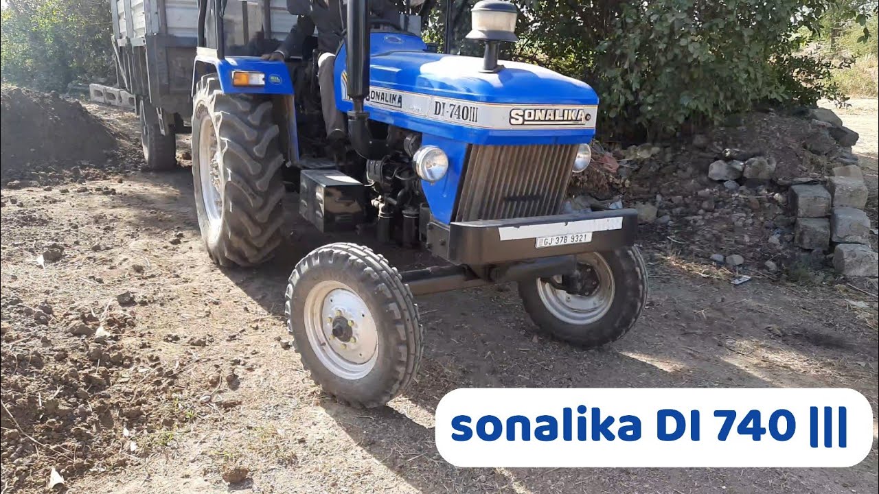 Sonalika DI 740 tractor with trailer 2021 - YouTube