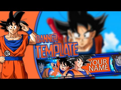 Banner Goku Template | Diseños GFX | Ps Touch Android - YouTube
