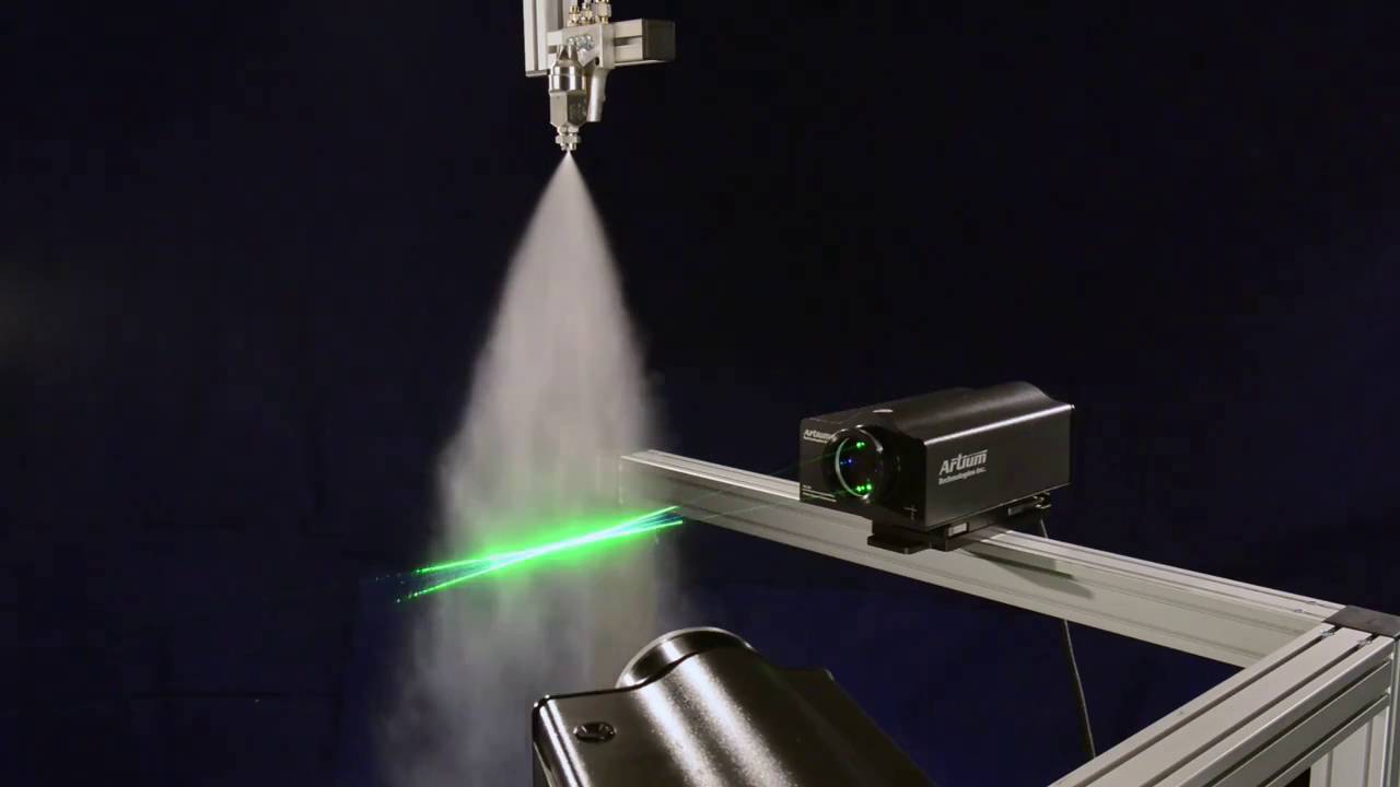 스프레이 분석: 위상 도플러 측정기(PDI; Phase Doppler Interferometer) - YouTube