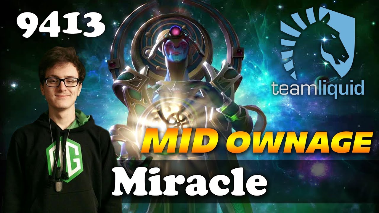 Miracle Oracle MID OWNAGE | 9413 MMR Dota 2 - YouTube