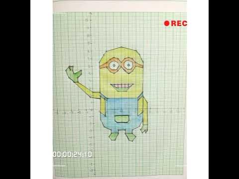 How to draw a minion by plotting given coordinates - YouTube