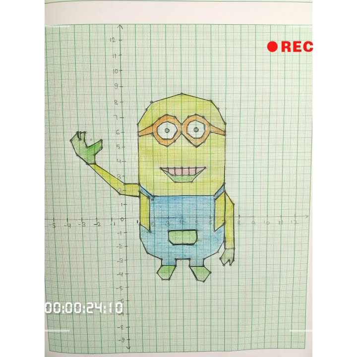 How to draw a minion by plotting given coordinates - YouTube