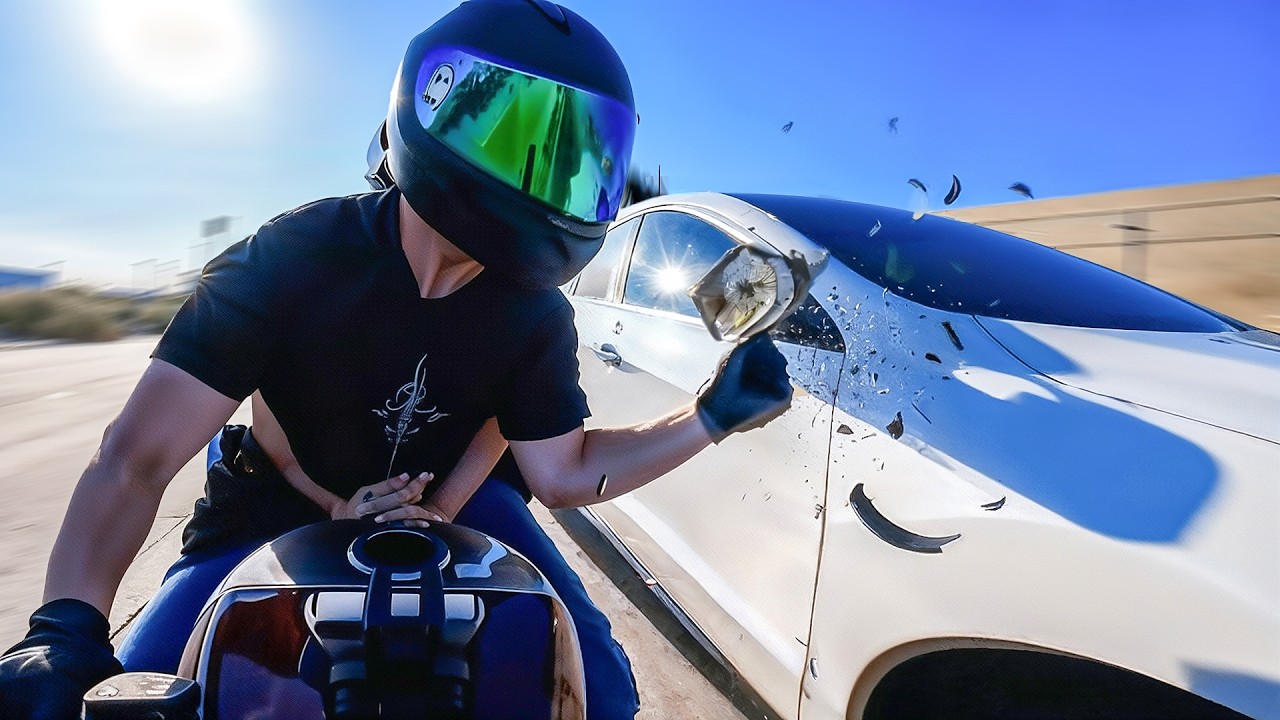 WHEN BIKERS SMASH MIRRORS | CRAZY AND UNBELIEVABLE MOTORCYCLE MOMENTS ...