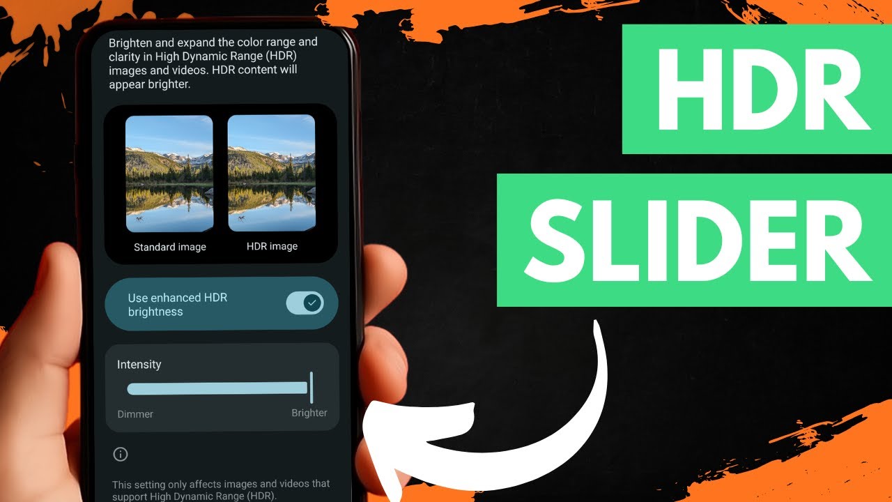 How to Lower & Disable Enhanced HDR Brightness on Android? - YouTube