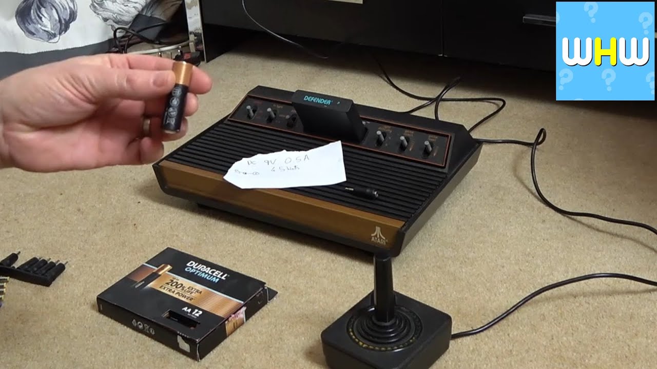 What Happens When you RUN an ATARI 2600 from AA Batteries? - YouTube
