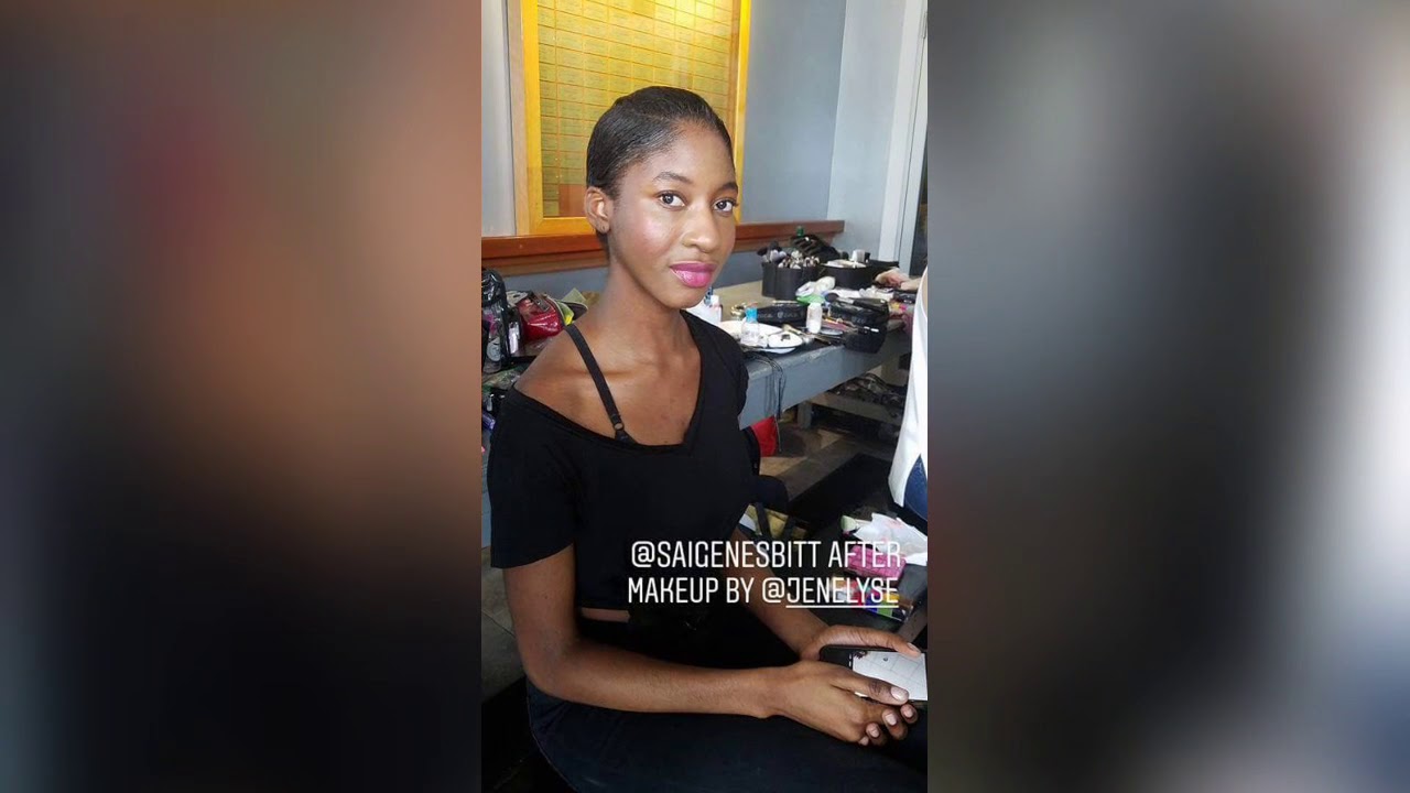 Before & After Makeup on model Saige Besbitt for Alex Vinash Resort ...