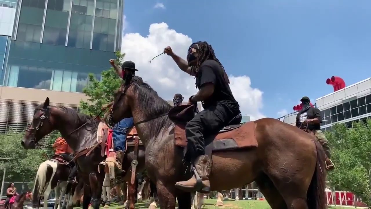 Riders Rally On Horseback For George Floyd In Houston Texas (Riders of ...
