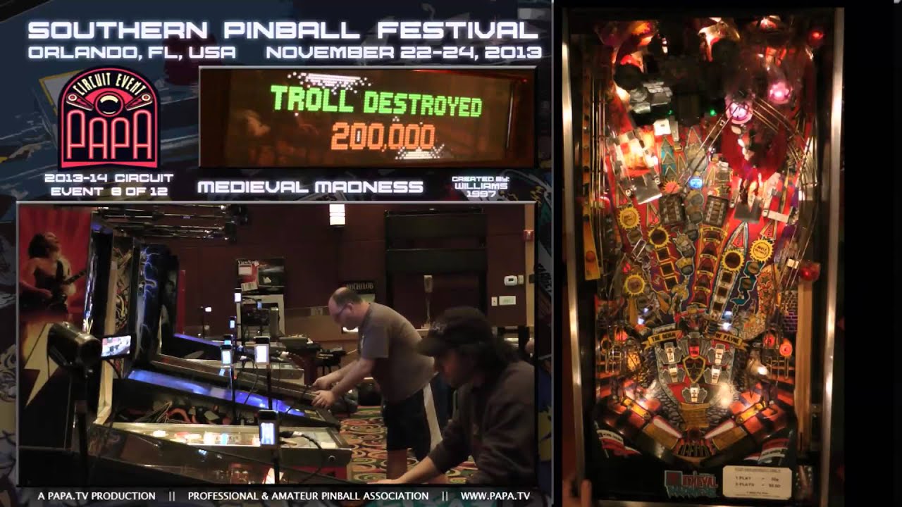 PAPA Circuit Event: Southern Pinball Festival 2013 - Semifinal Round ...