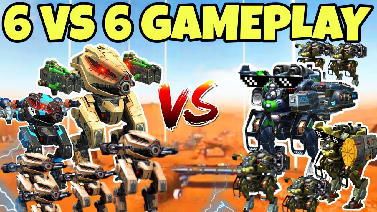 🔥6VS6 COSSACK VS DESTRIER NEW SKIRMISH GAMEPLAY CONCEPT || WAR ROBOTS ...