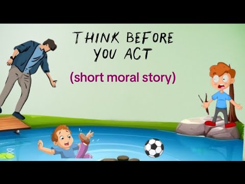 Short story |Think before you act |Moral story |one minute story |English story for kids. - YouTube