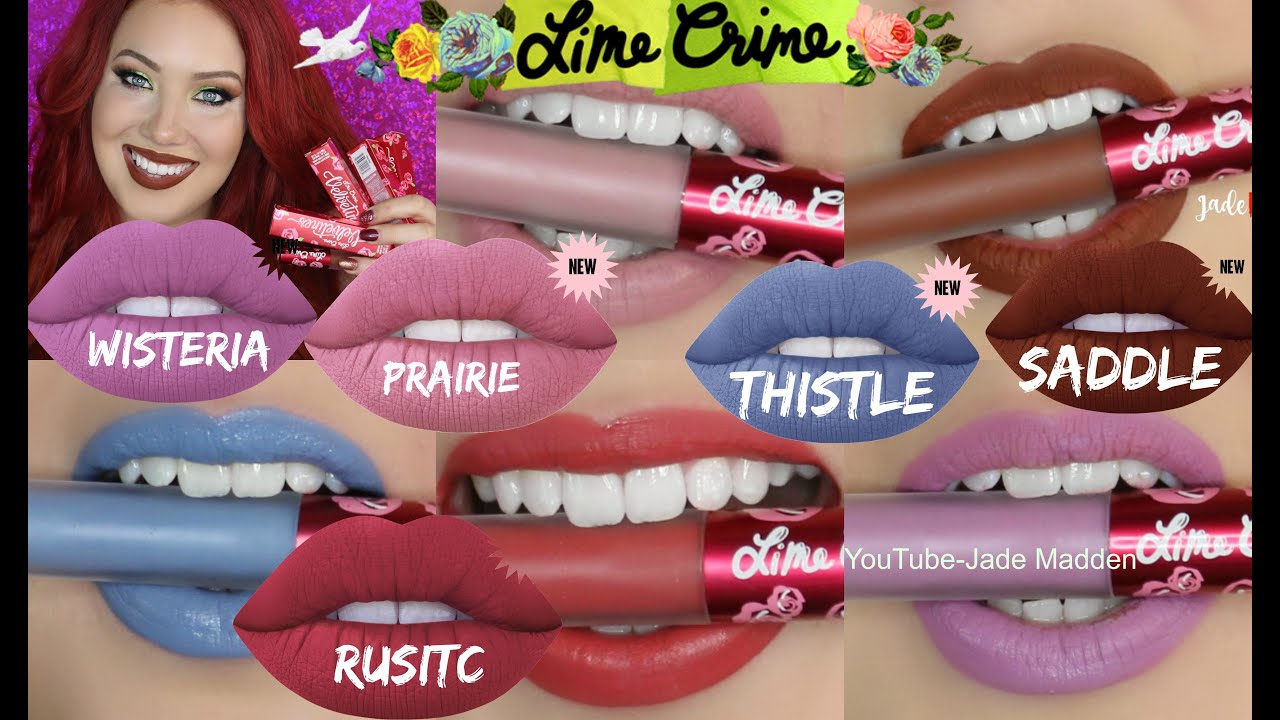 Lime Crime "Living on a Prairie" Velvetine Collection! Honest Review ...