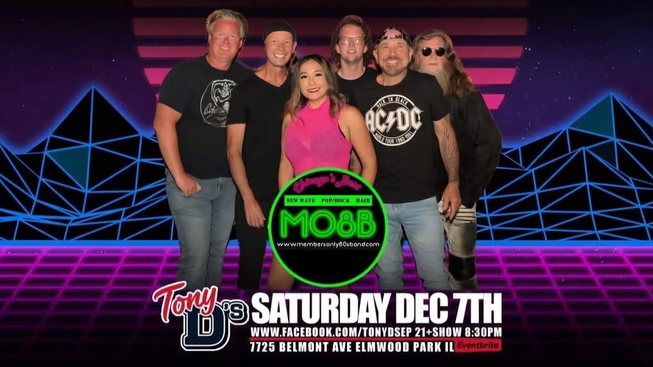 Members Only 80s Band @TONY'S D'S 12-7-2024 - YouTube