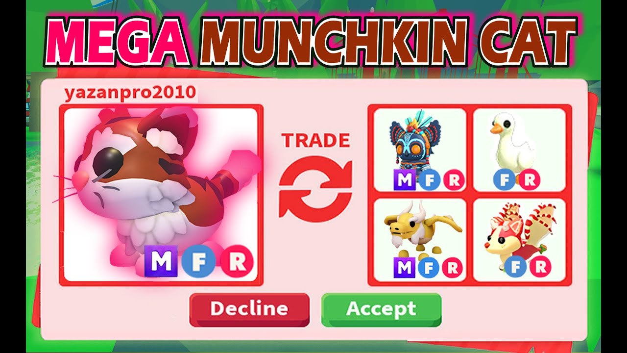 TRADING MEGA MUNCHKIN CAT 🐱🔥 IN THE HOMEPASS UPDATE IN ADOPT ME 🔥 - YouTube