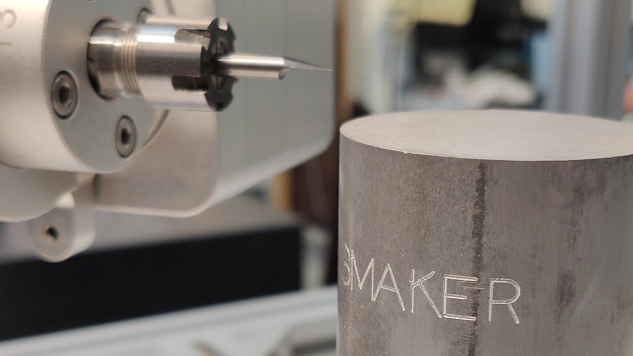 5AXISMAKER 5XM Engraving Aluminium - YouTube