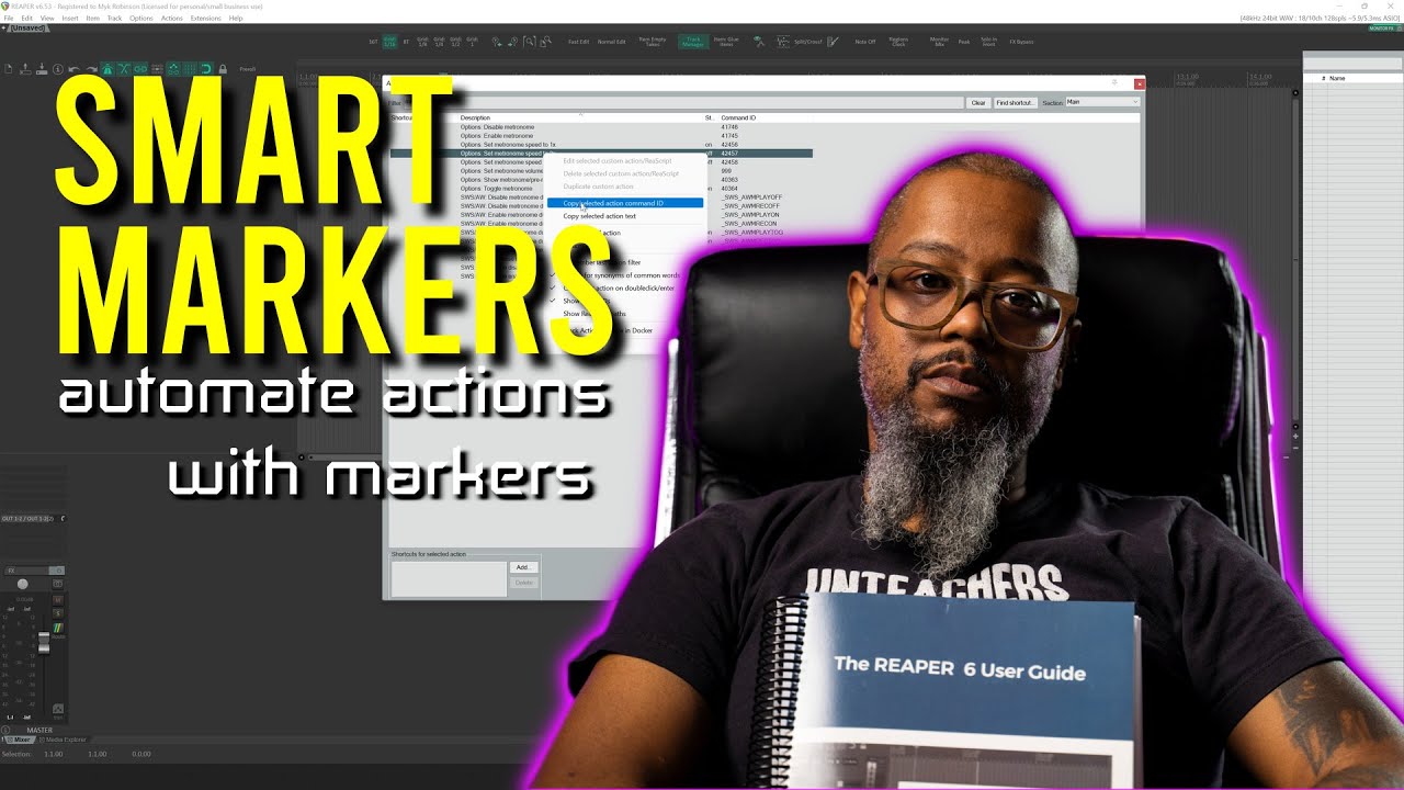 Smart Markers in REAPER - Automate Actions using Markers - YouTube