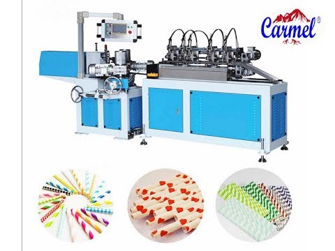 Mesin Pembuat Sedotan Kertas - Paper Straw Machine - YouTube