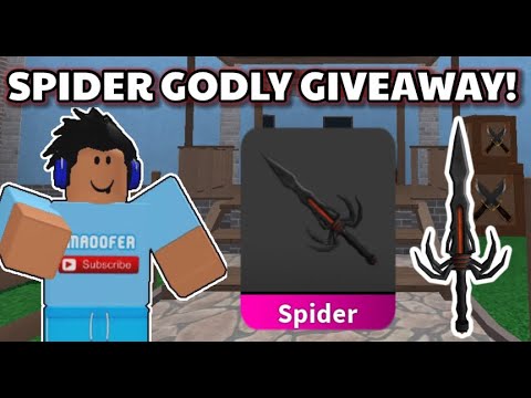 MM2 GODLY SPIDER GIVEAWAY! (MM2 GIVEAWAY!) - YouTube