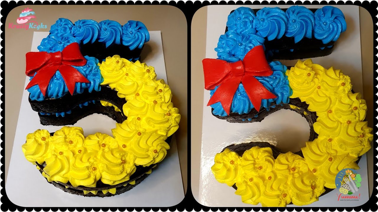 SNOW WHITE NUMBER CAKE - YouTube