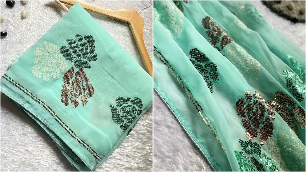 Soft Embroidery Sarees | Soft Sarees | R Fashion Colors - YouTube