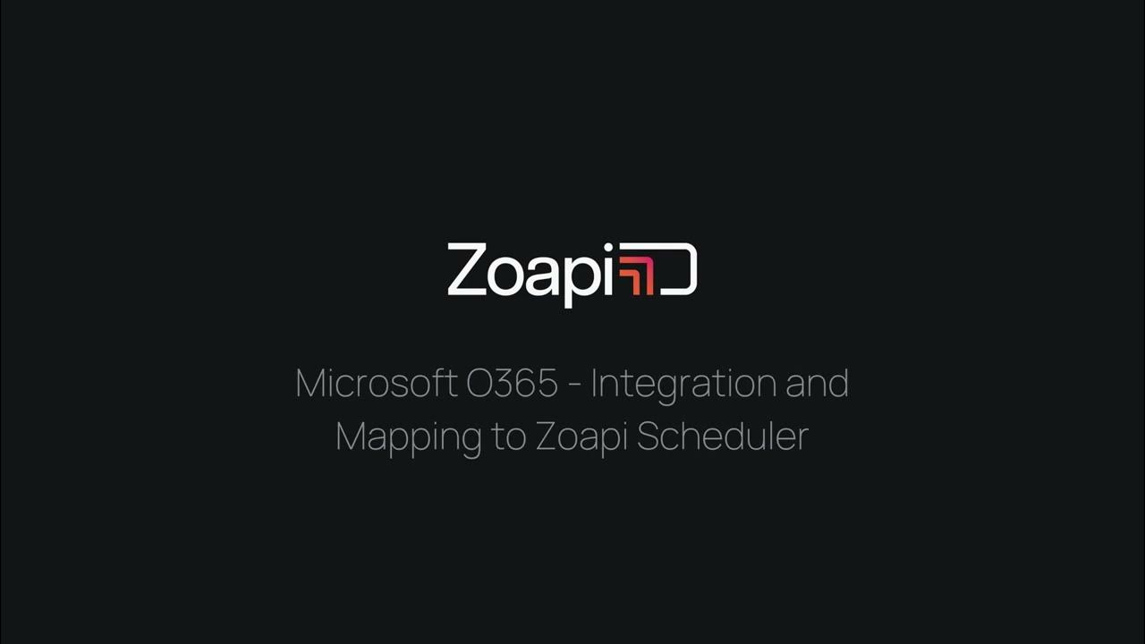 Microsoft O365 Calendar Integration | Map to Zoapi Scheduler Easily! - YouTube