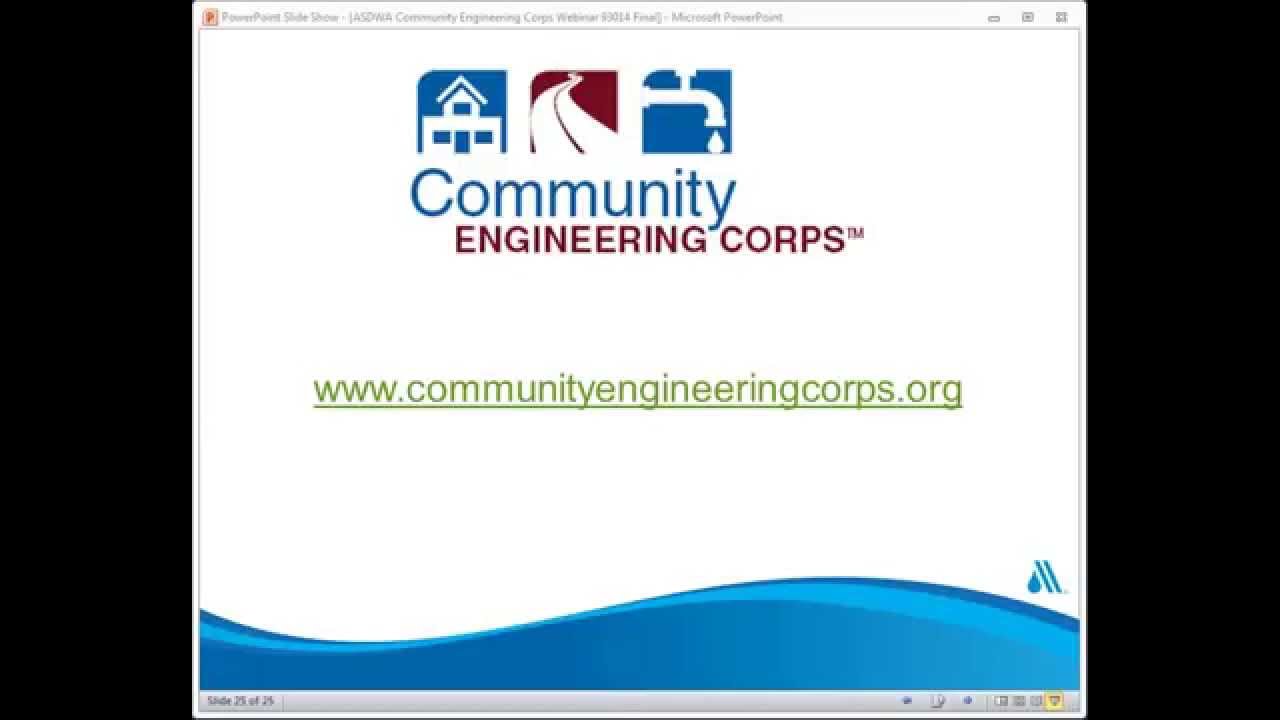 ASDWA/AWWA Webinar: Capacity Development and the Community Engineering ...