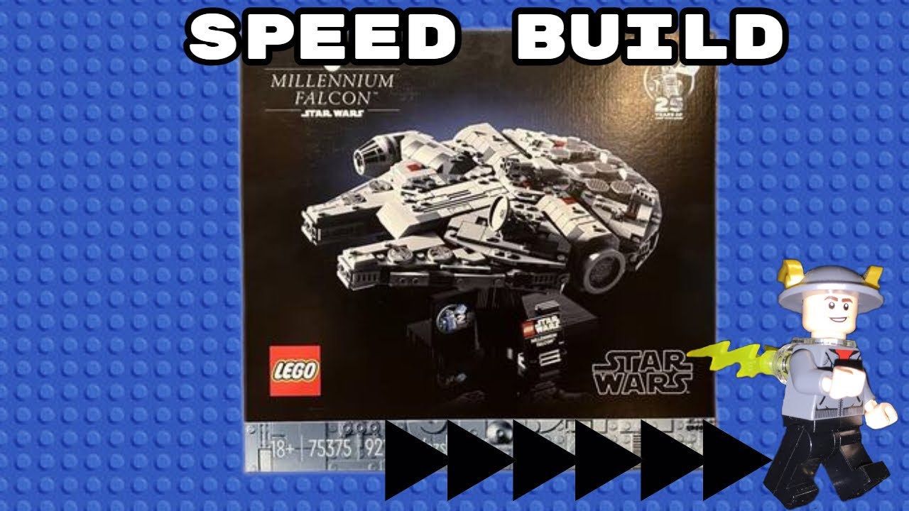 lego star wars midi scale millennium falcon speed build - YouTube